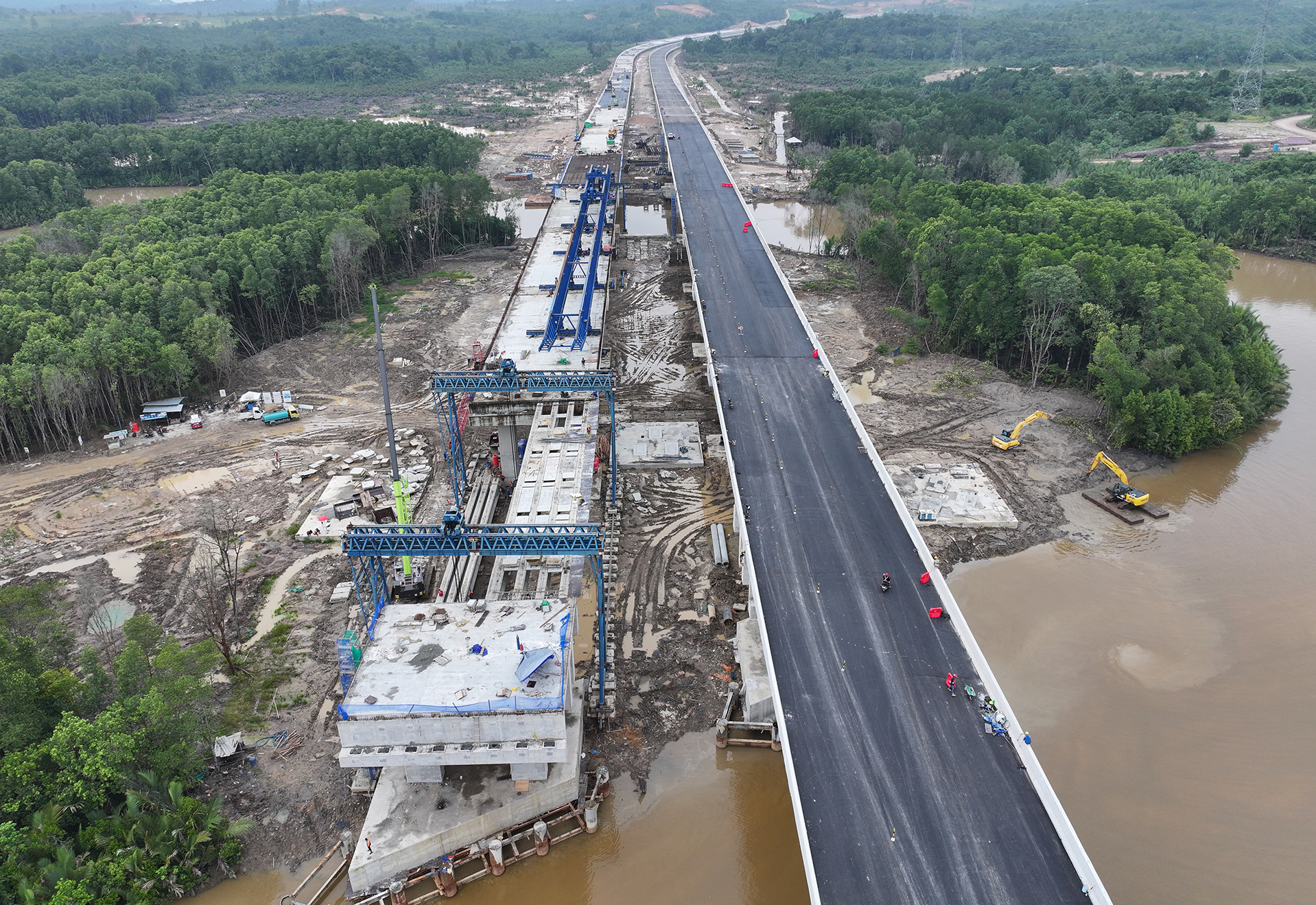 Proyek Pembangunan Jalan Tol IKN Seksi 3A-2 : Segmen Karangjoang - KKT Kariangau | Brantas Abipraya